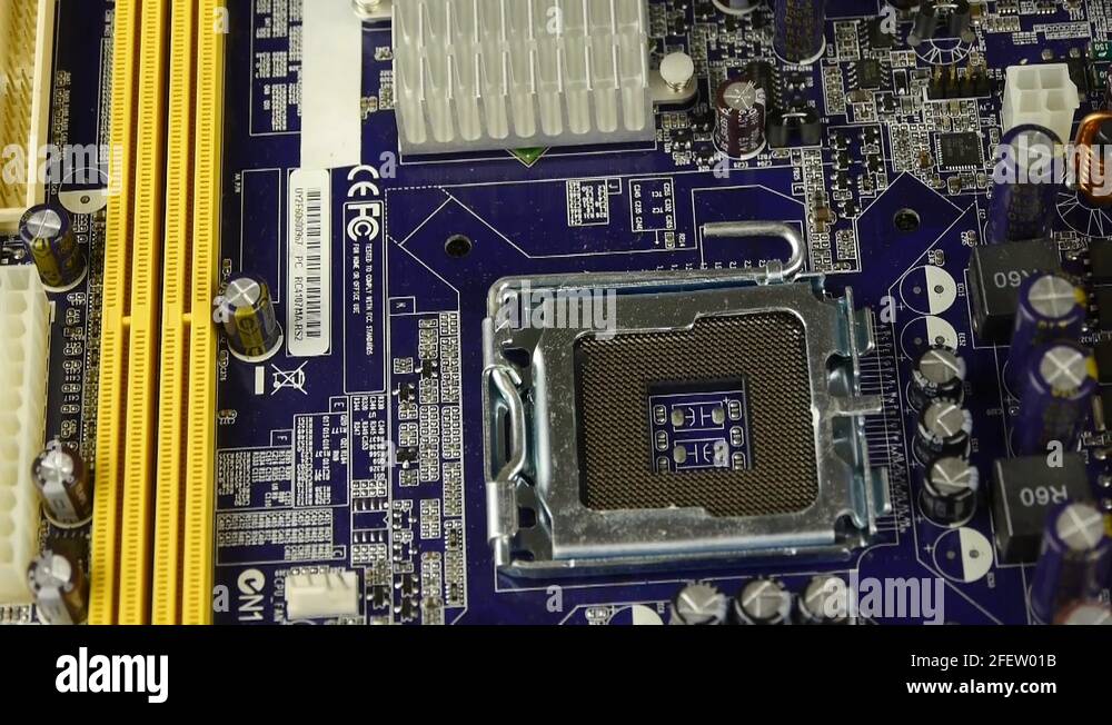 computer main board,assembly circuit Stock Video Footage - Alamy