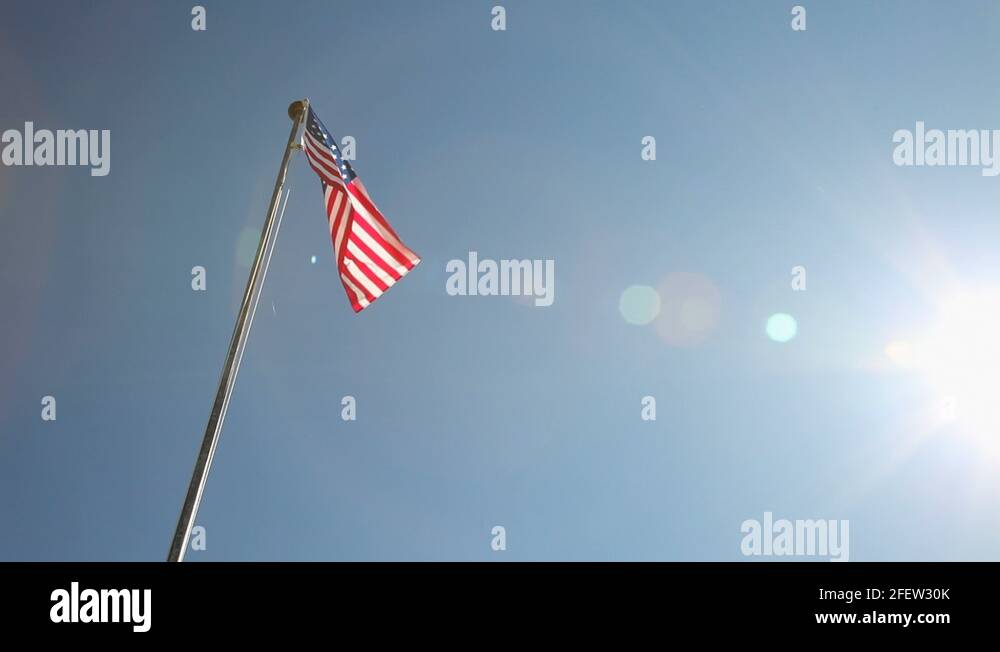 Iconic american flag pole Stock Videos & Footage - HD and 4K Video ...