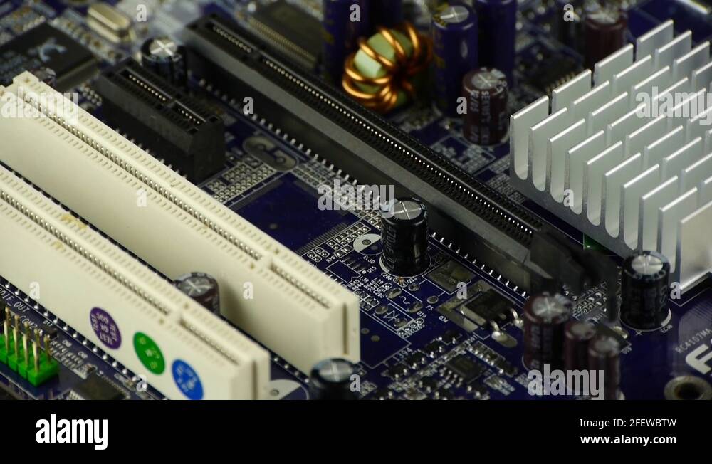 computer main board,assembly circuit Stock Video Footage - Alamy