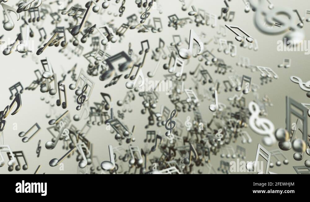 Music notes looping background Stock Video Footage - Alamy