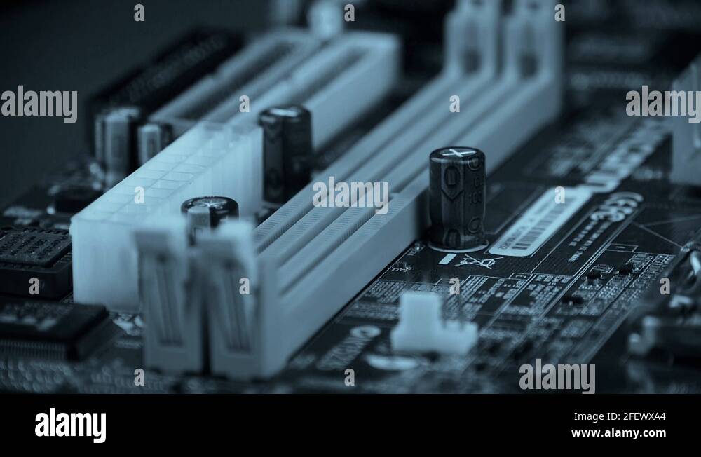 computer main board,assembly circuit Stock Video Footage - Alamy