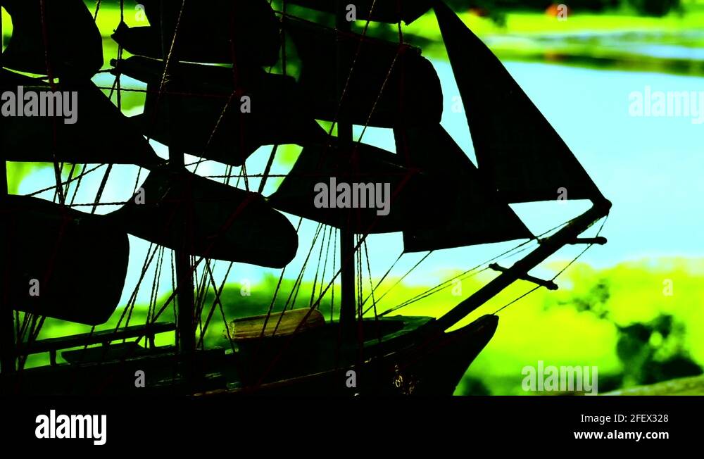 Pirate Ship Model Replica Stock Videos And Footage Hd And 4k Video Clips Alamy