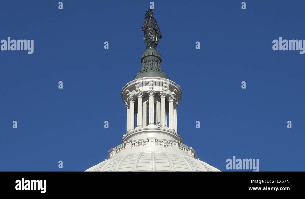 Washington dc statue of freedom capitol Stock Videos & Footage - HD and ...