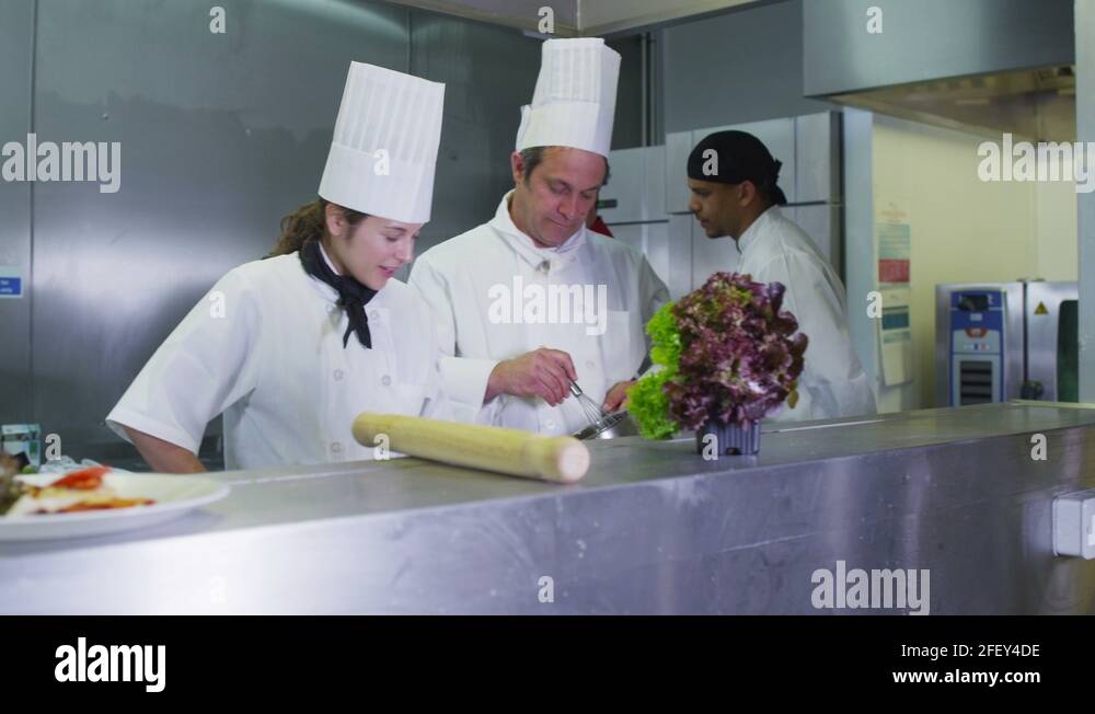 Group of chefs in hotel kitchen Stock Videos & Footage - HD and 4K ...