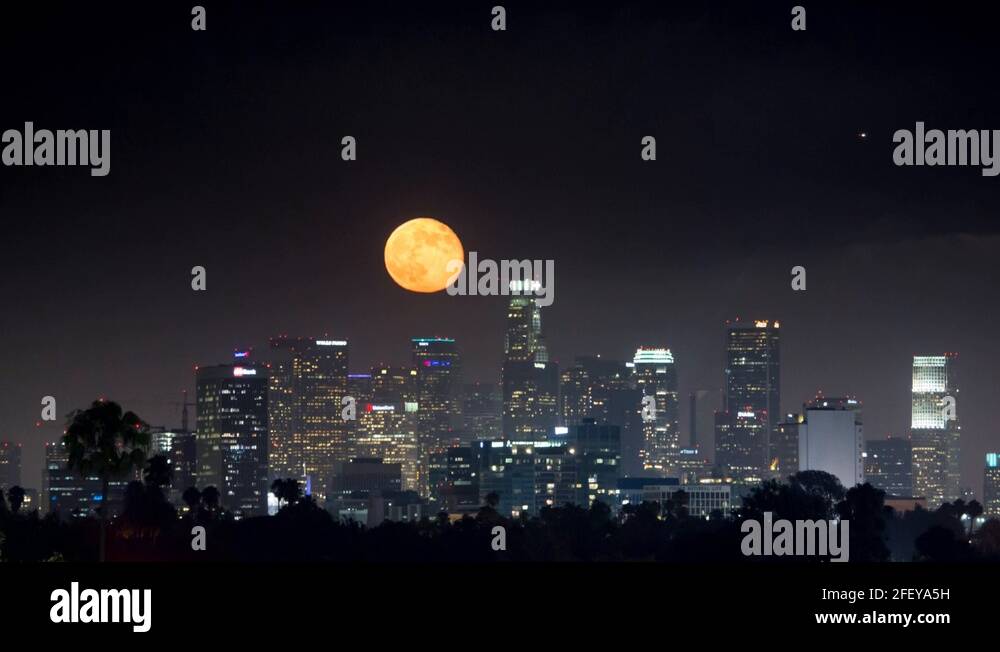 Los angeles full moon Stock Videos & Footage - HD and 4K Video Clips ...