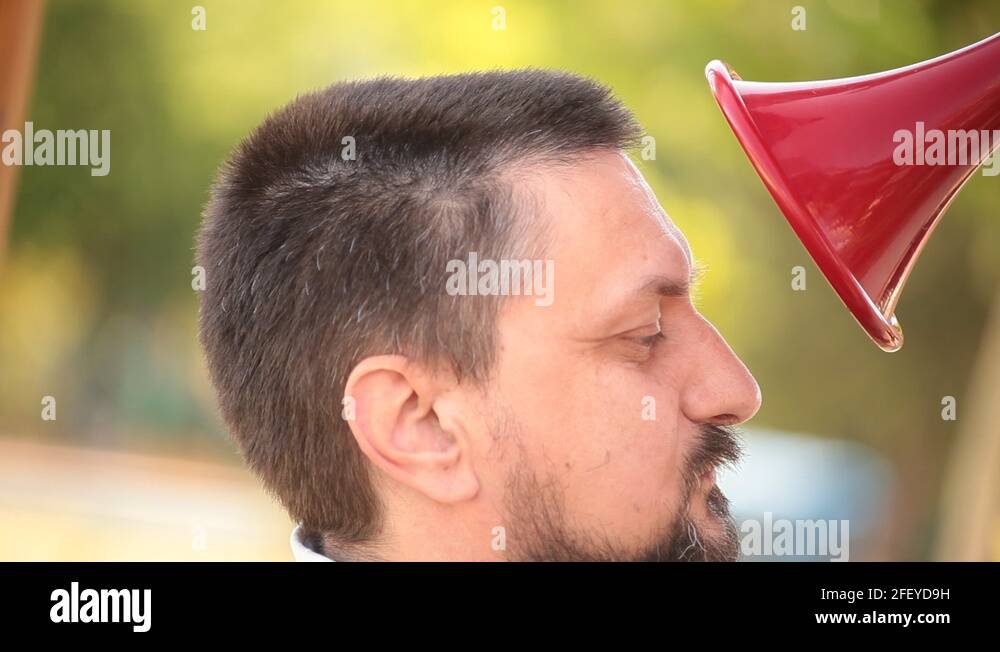 Speaking trumpet Stock Videos & Footage - HD and 4K Video Clips - Alamy