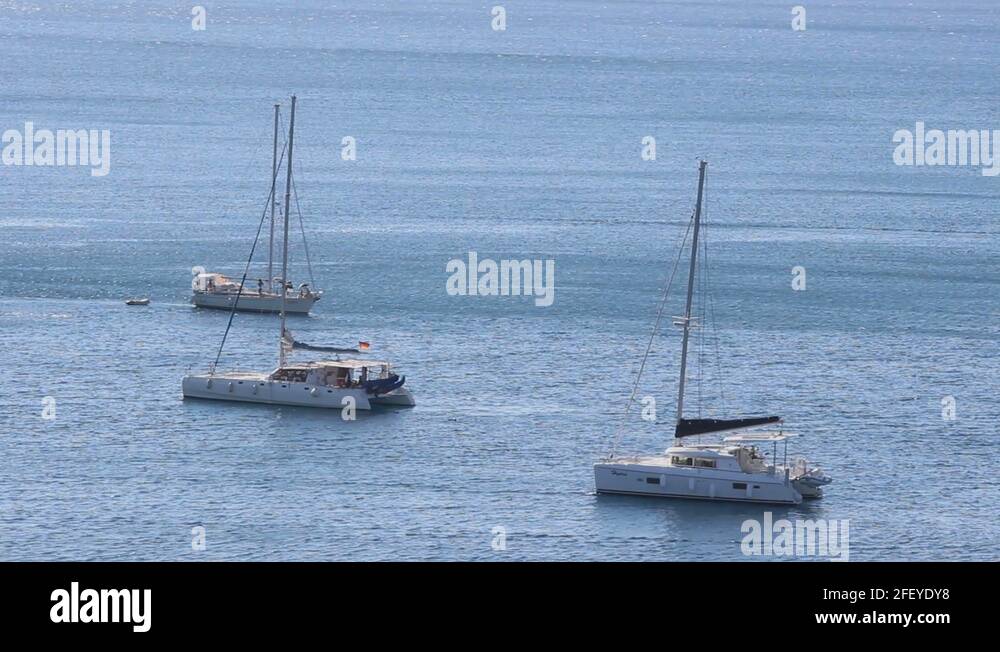 Sailingboats from above Stock Video Footage - Alamy