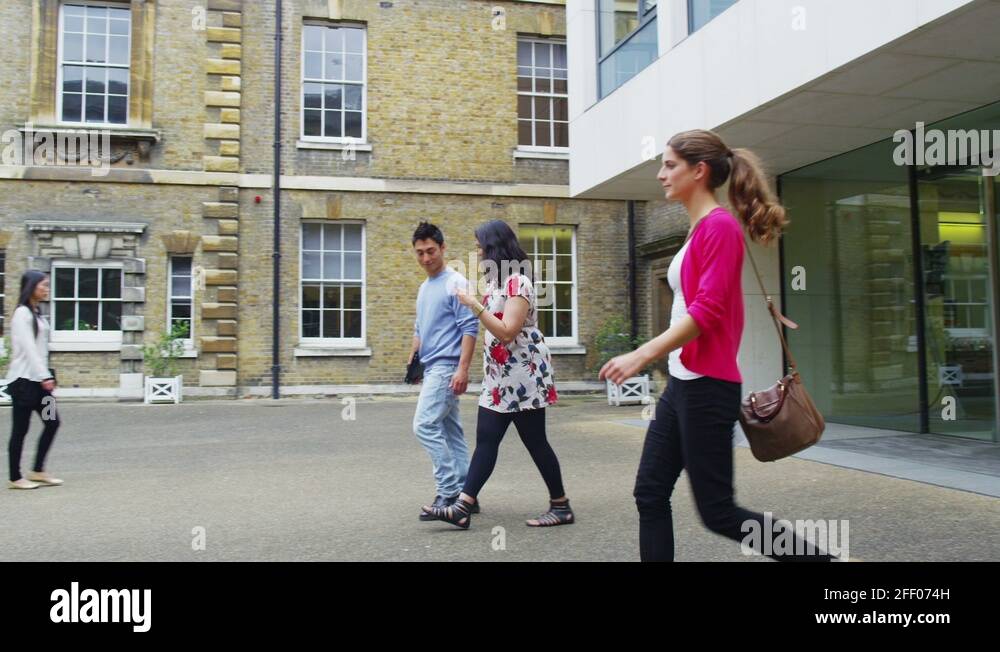 Students outside building entrance Stock Videos & Footage - HD and 4K ...