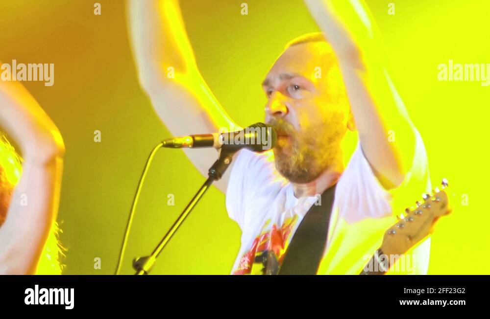 Leningrad live performance at the rock festival The Best City.UA Stock ...