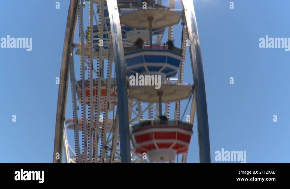 amusement park, midway rides #24 ferris wheel Stock Video Footage - Alamy