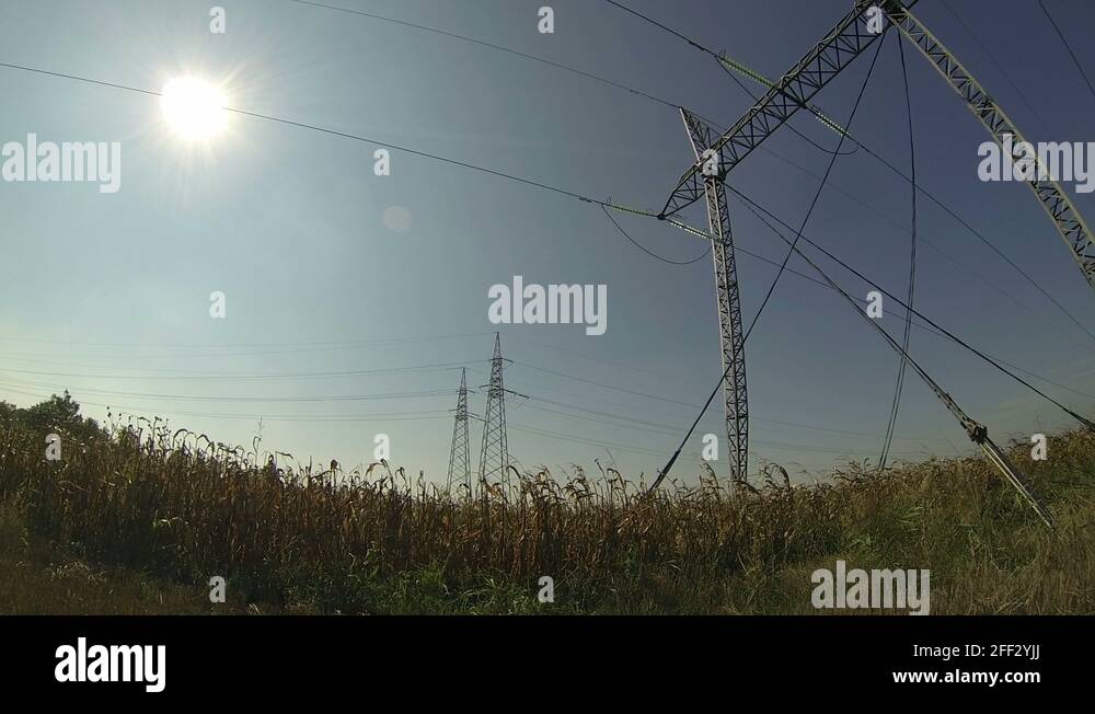 Power pylon lines transformer Stock Videos & Footage - HD and 4K Video ...