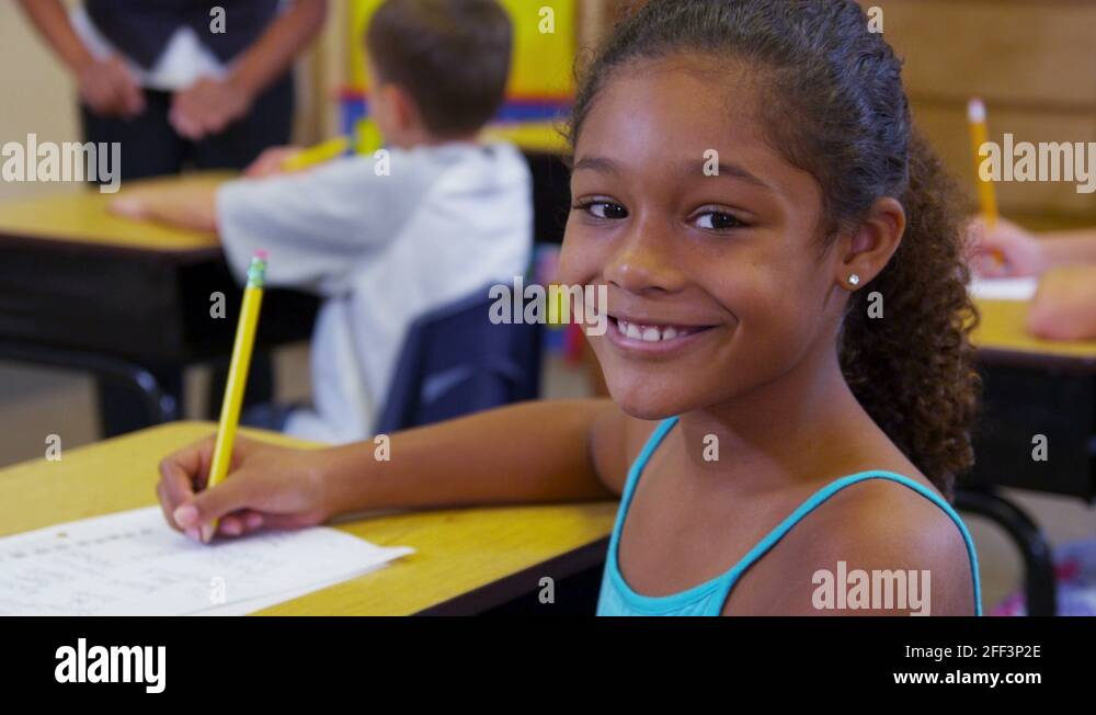 Portrait smiling elementary school girl Stock Videos & Footage - HD and ...