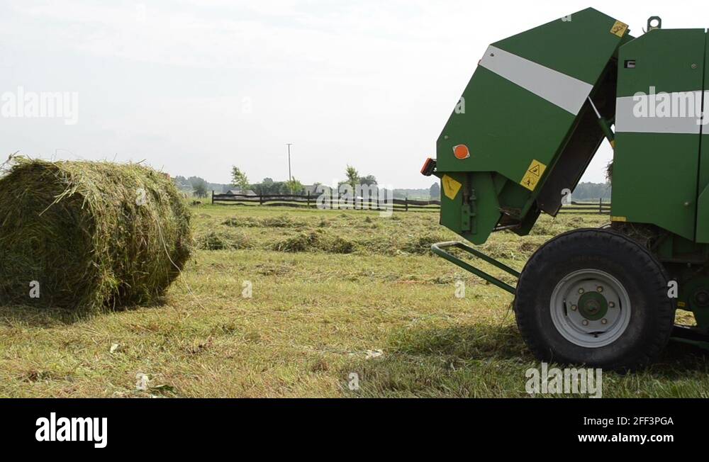 Rolled hay bale Stock Videos & Footage - HD and 4K Video Clips - Alamy