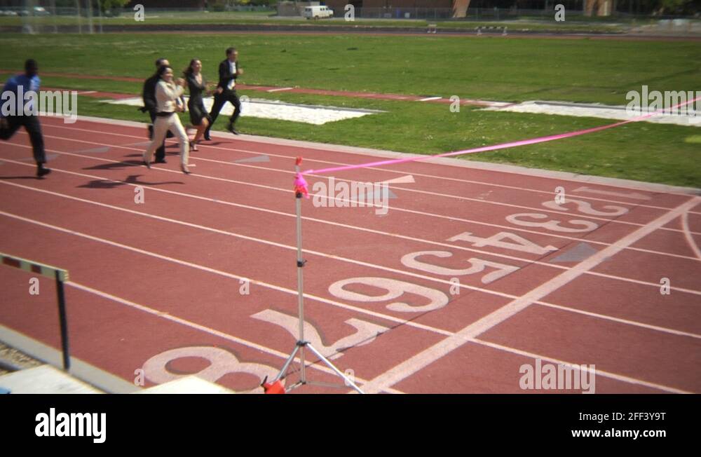 Business people running finish line Stock Videos & Footage - HD and 4K ...