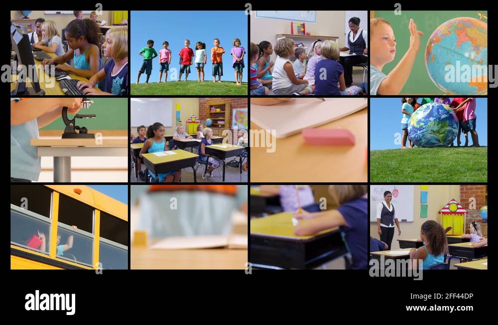 School, video montage Stock Video Footage - Alamy