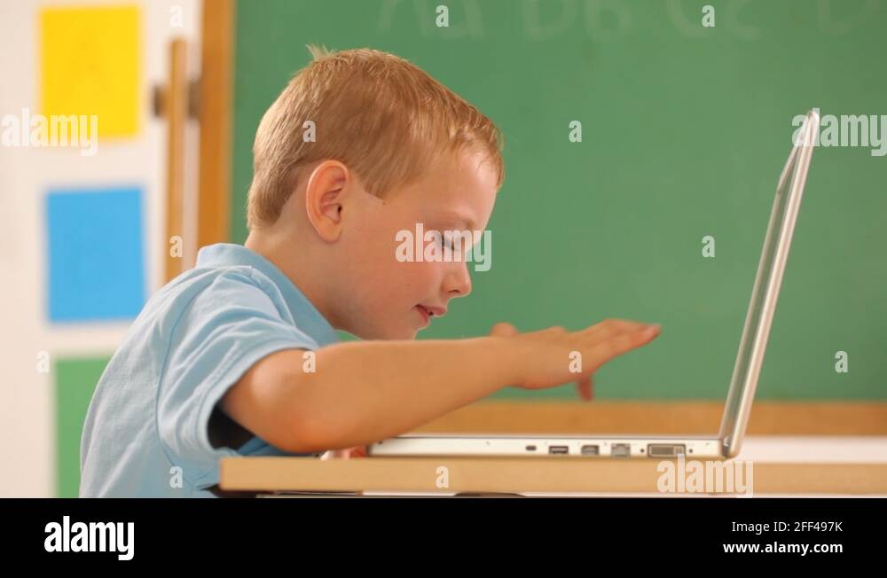 Boy school typing children Stock Videos & Footage - HD and 4K Video ...