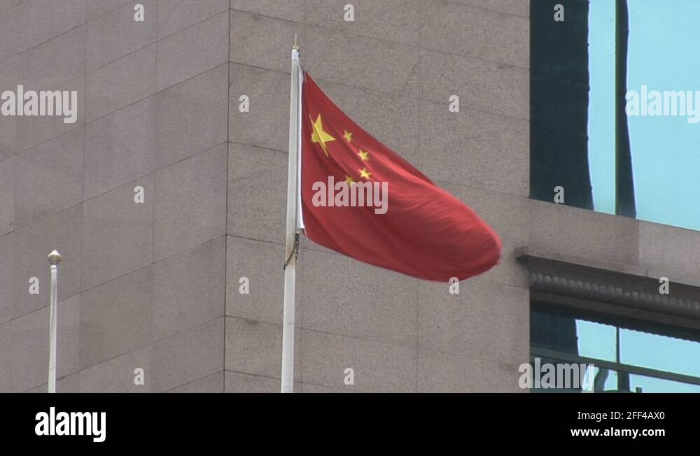 China beijing far east asia chinese flag Stock Videos & Footage - HD ...