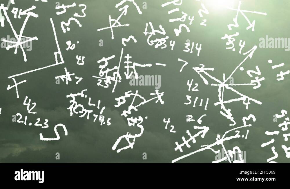 numbers in sky Stock Video Footage - Alamy