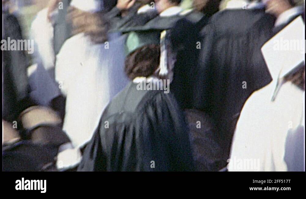 Student HIGH SCHOOL GRADUATION Graduate 1970s Vintage Old Film Home ...