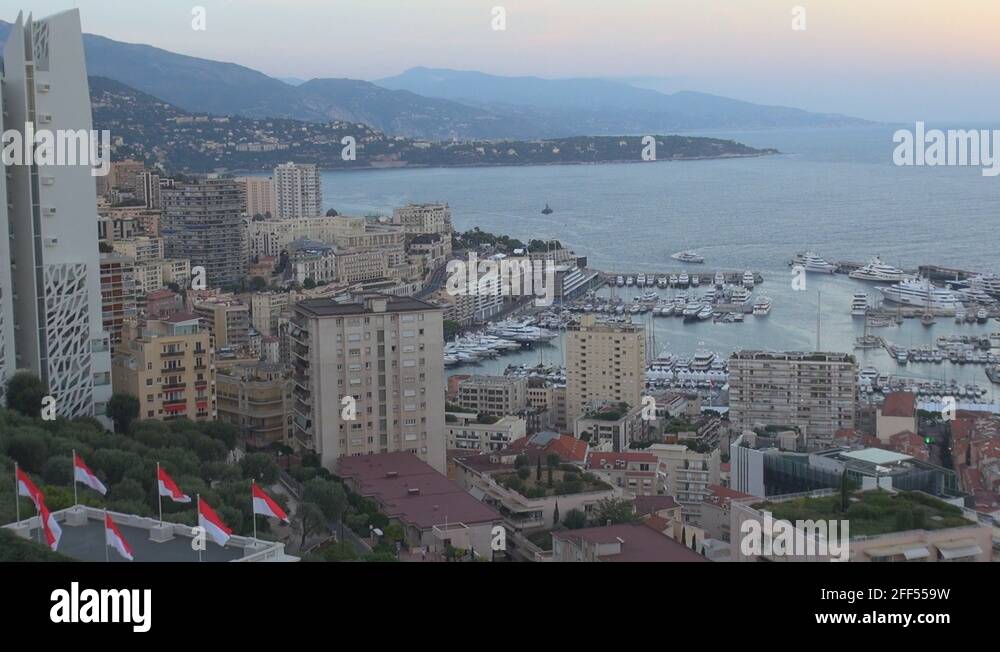 Monaco monte carlo landscape french riviera europe european Stock ...