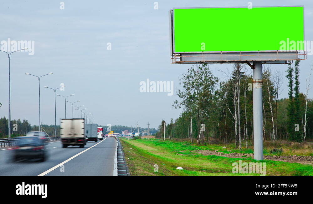 billboard green screen Stock Video Footage - Alamy