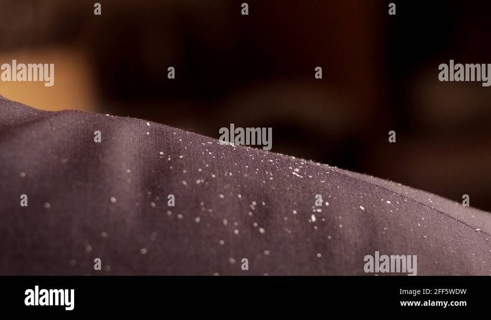 Man brushing dandruff off shoulder Stock Video Footage - Alamy