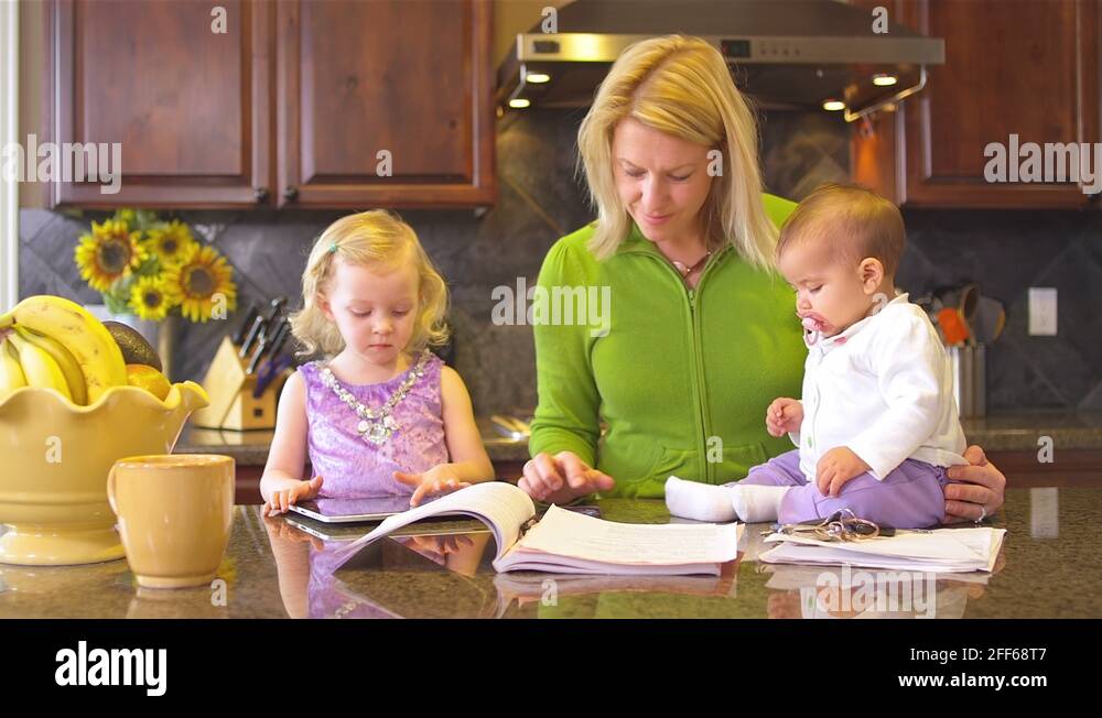 An overworked mother tries to balance work like with her personal life ...