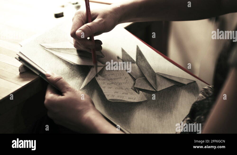 Folding origami drawing Stock Videos & Footage - HD and 4K Video Clips ...