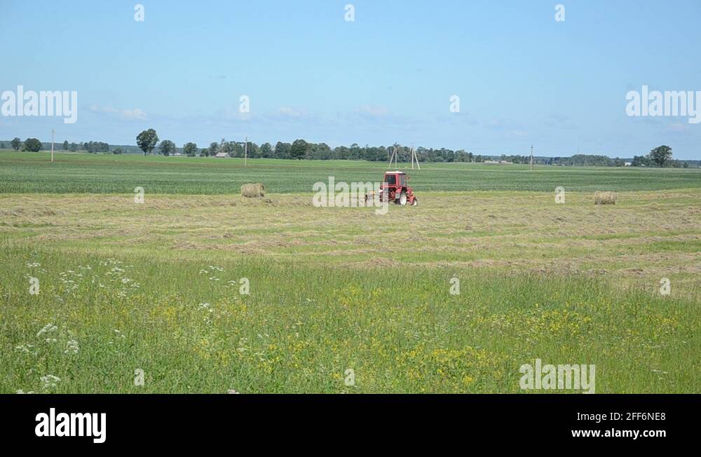 Bale hay drying in Stock Videos & Footage - HD and 4K Video Clips - Alamy