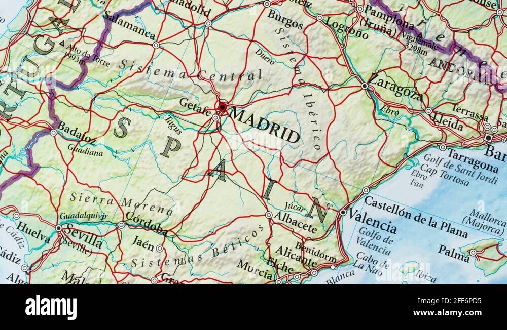 Madrid spain europe map Stock Videos & Footage - HD and 4K Video Clips ...