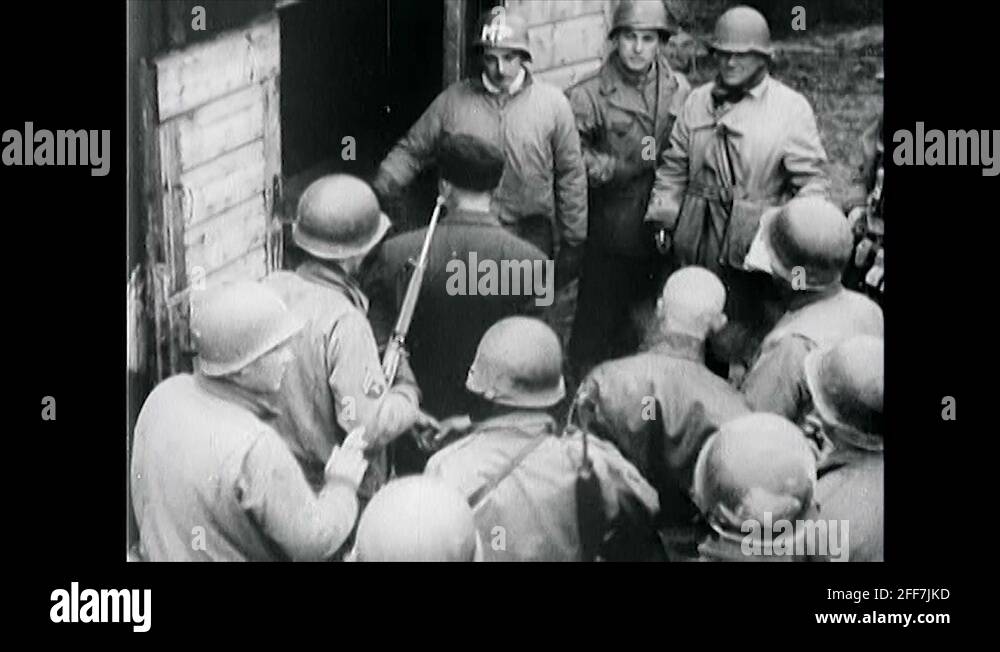 WW2 - German Labor Camp - German Locals Visit - US Soldiers, Dead ...