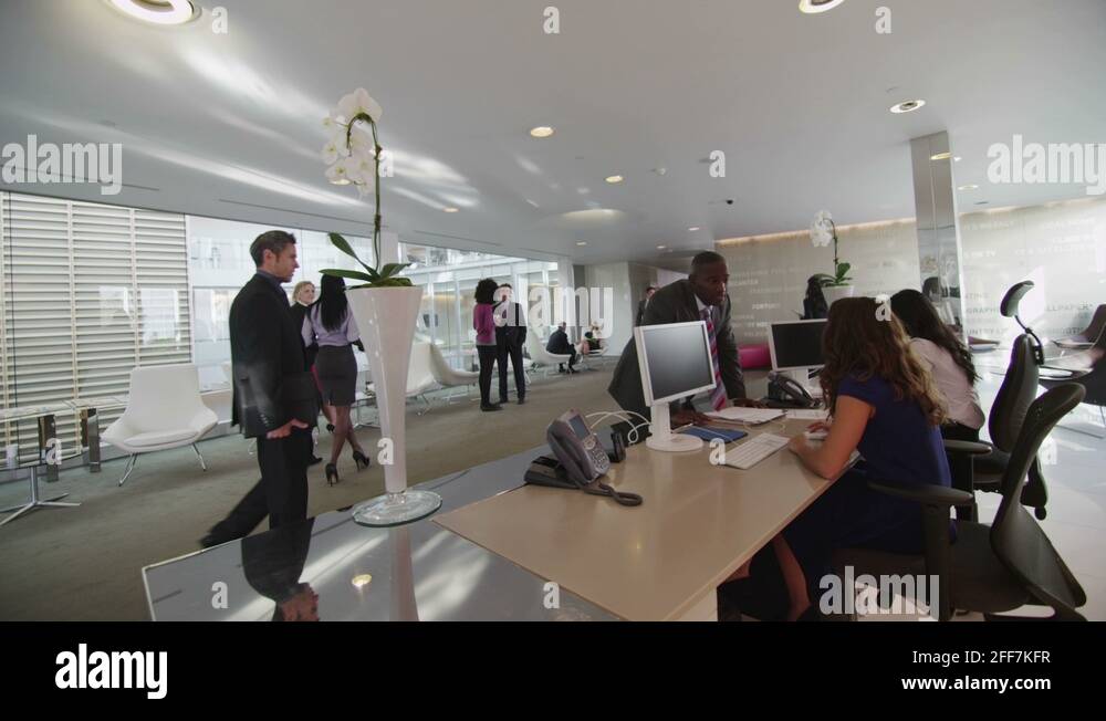 Reception desk large corporate Stock Videos & Footage - HD and 4K Video ...