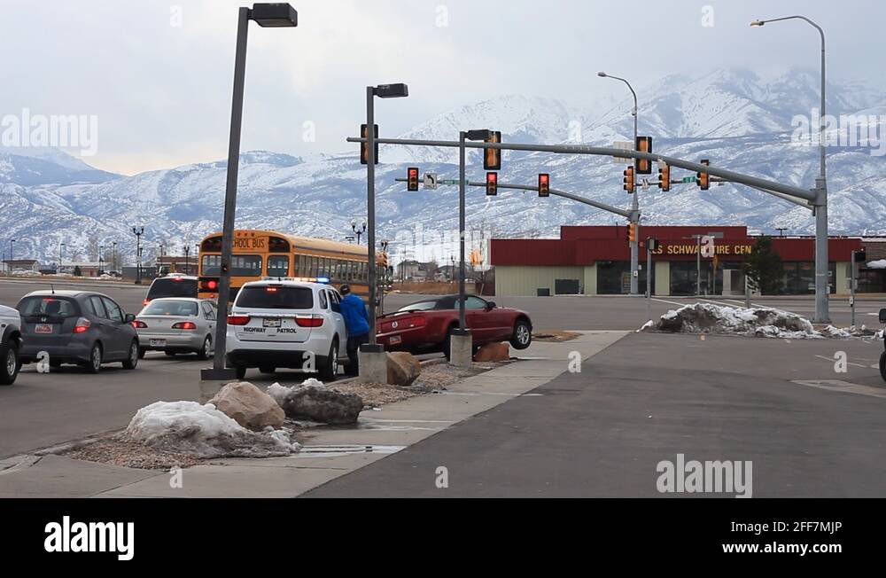 Crashed cop car Stock Videos & Footage - HD and 4K Video Clips - Alamy