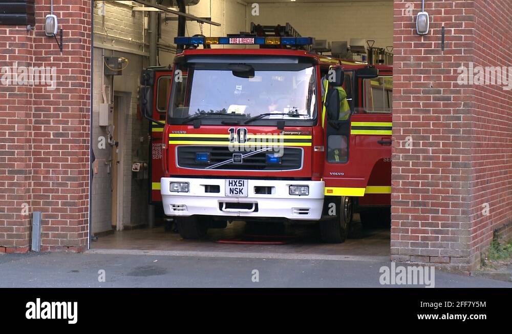 Fire engine leaving fire station Stock Videos & Footage - HD and 4K ...