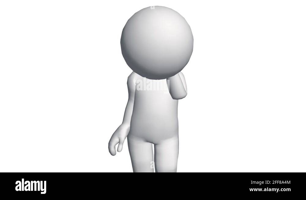 3D cartoon character depressed dejected & sad,comics people looking ...