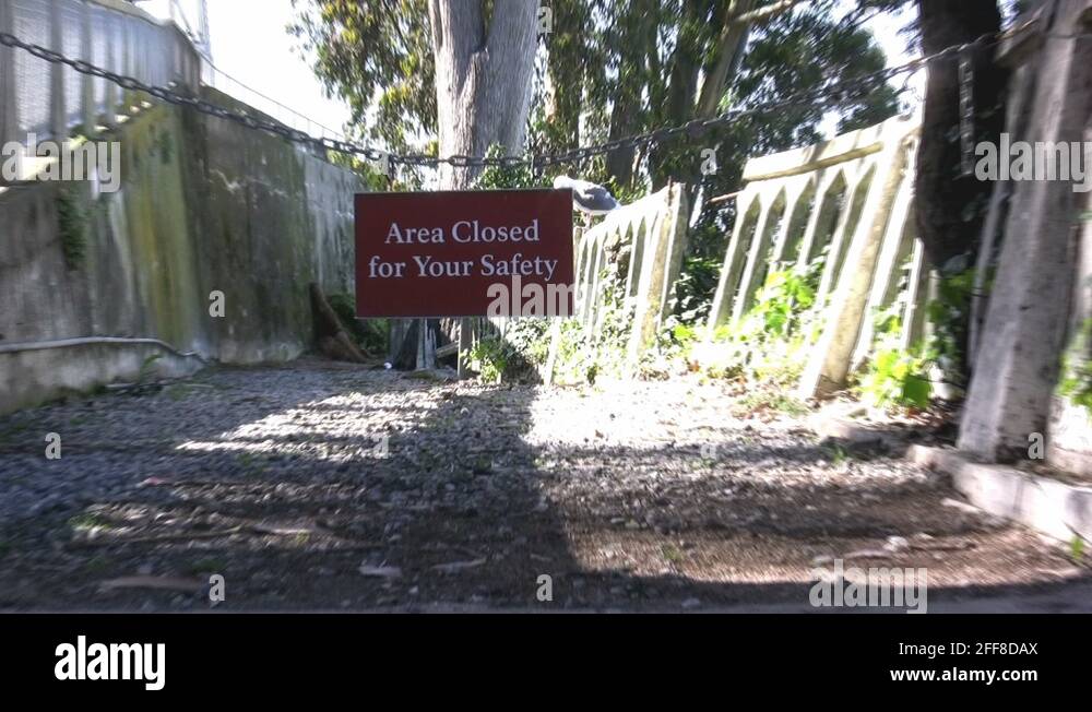 Area closed for your safety Stock Videos & Footage - HD and 4K Video ...