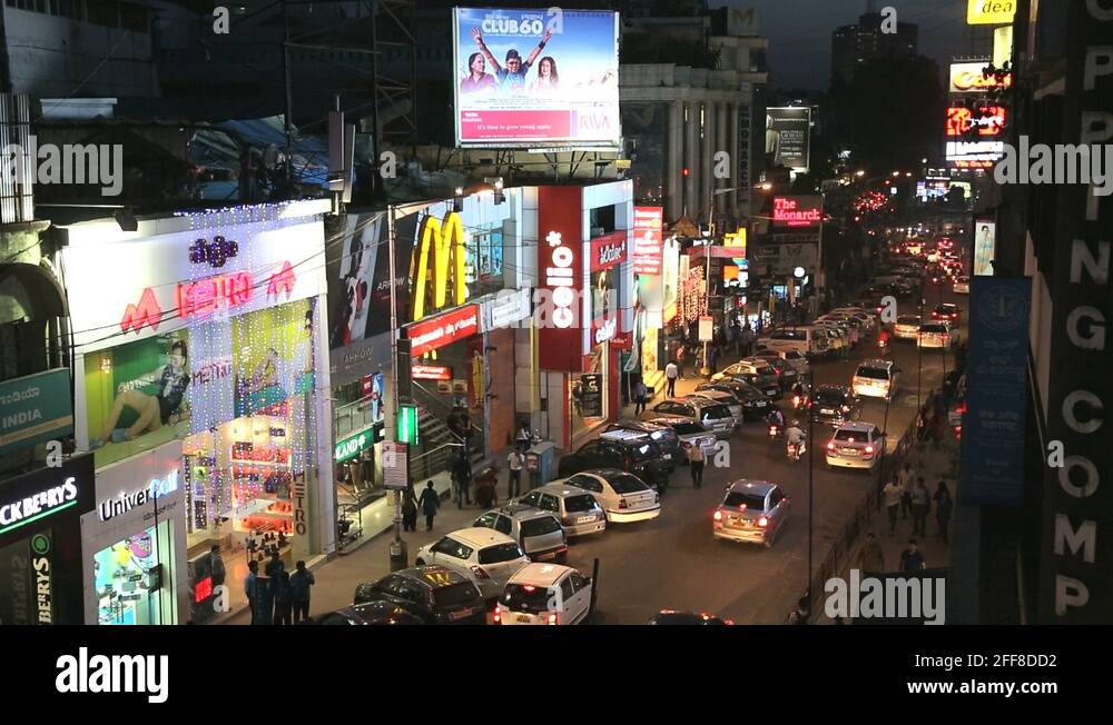 Brigade road in bangalore karnataka Stock Videos & Footage - HD and 4K ...