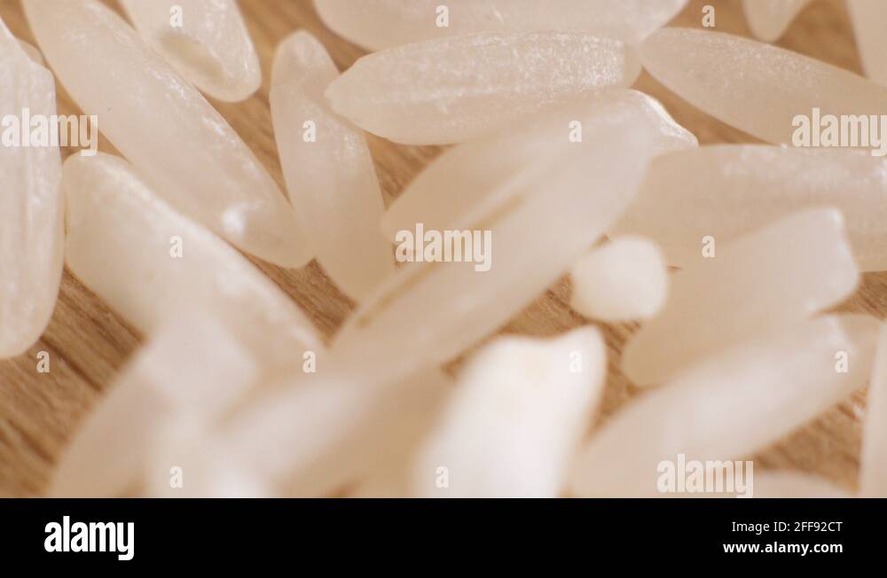 Grains of white rice, ECU Stock Video Footage - Alamy
