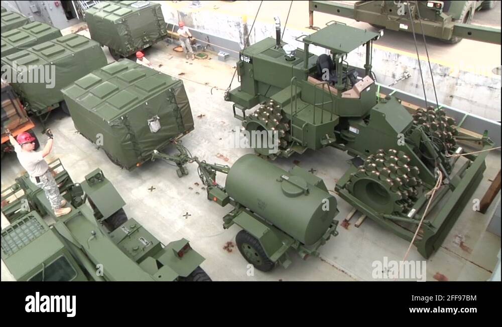US-Navy - Transportation Ship - Puerto Rico - Unloading 15 Stock Video ...