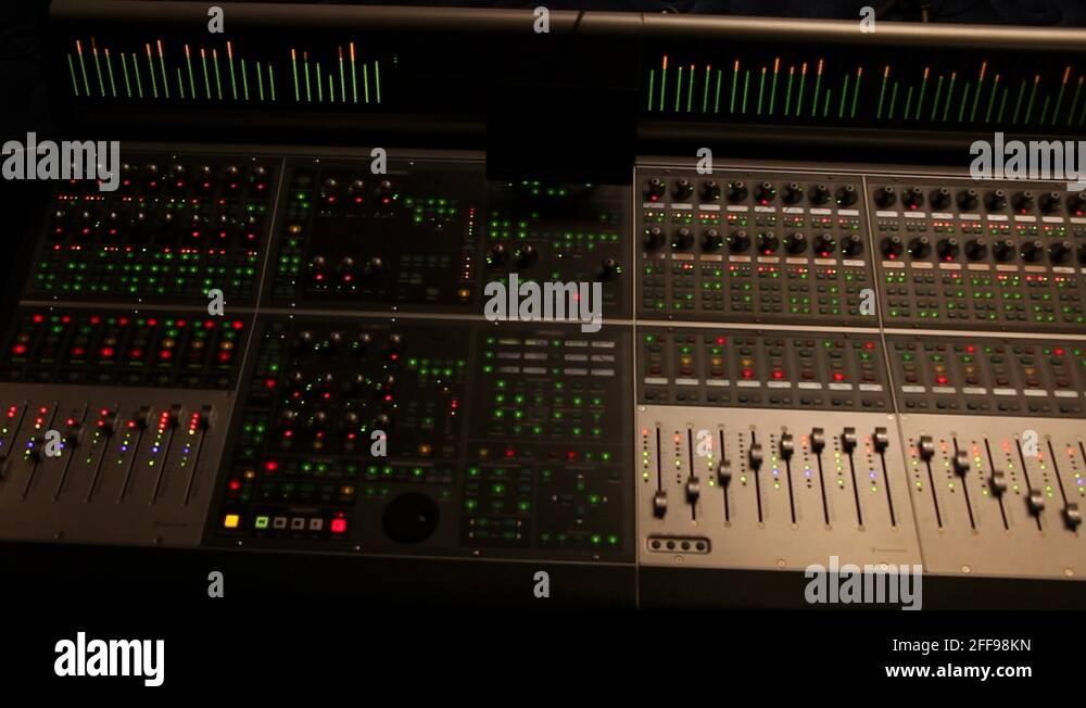 Sound equalizer with working control panel Stock Video Footage - Alamy
