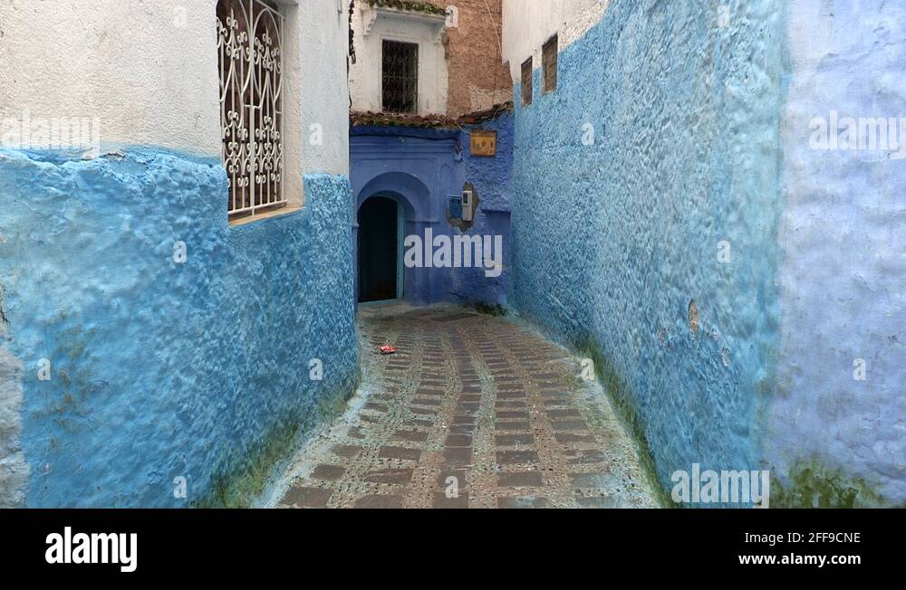 Blue alley in chefchaouen Stock Videos & Footage - HD and 4K Video ...