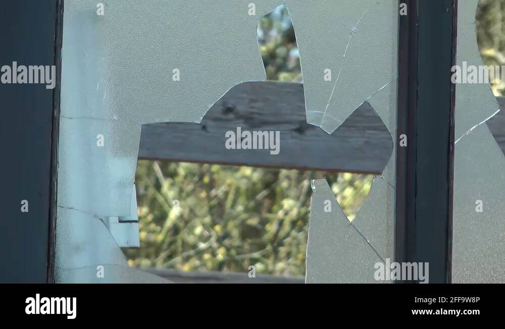 Broken shattered smashed glass windows Stock Videos & Footage - HD and ...