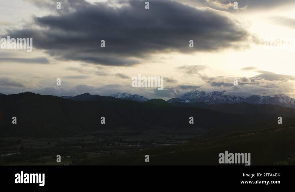 Pan of Sunset with Lens Flare Stock Video Footage - Alamy