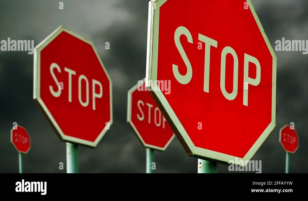 Street with stop signs Stock Videos & Footage - HD and 4K Video Clips ...