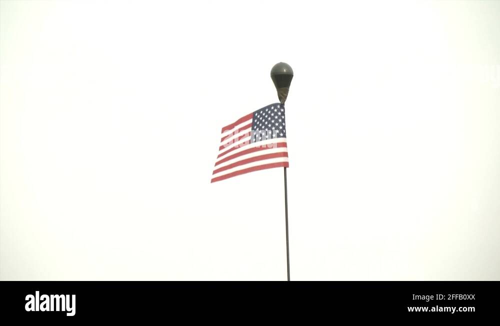 us flag waving on top of humvee aerial antenna Stock Video Footage - Alamy