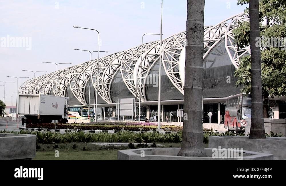 The Concourse between the Terminal and the Boarding Gates Stock Video ...