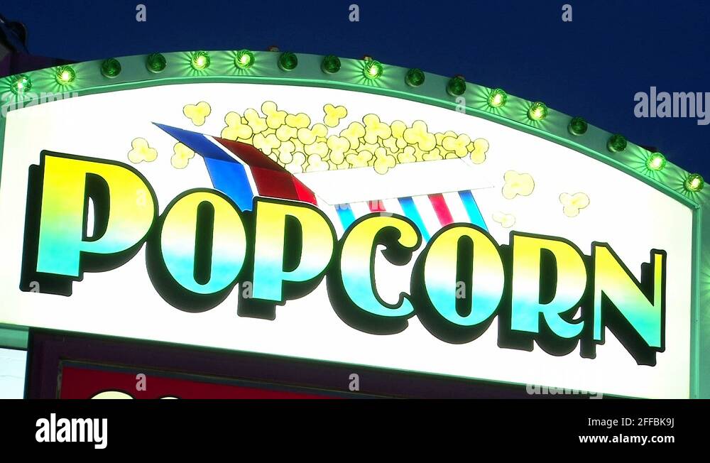 Popcorn sign Stock Videos & Footage - HD and 4K Video Clips - Alamy