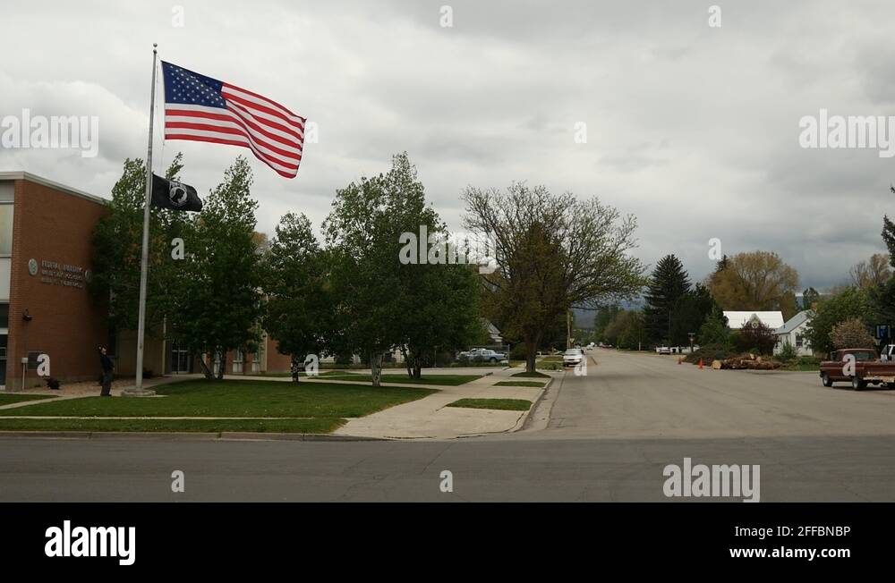 Flag in front of post office Stock Videos & Footage - HD and 4K Video ...