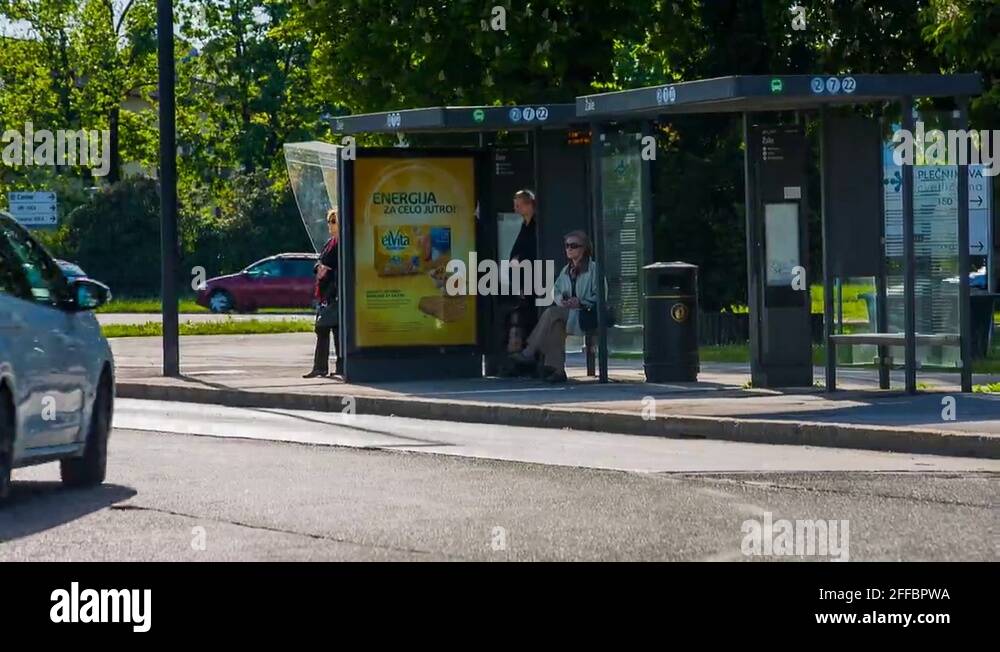 People waiting at bus stop Stock Videos & Footage - HD and 4K Video ...