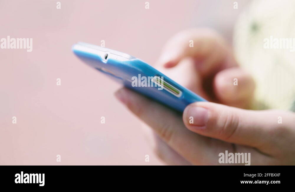 Fingers touching and swiping the screen of a modern smartphone Stock ...